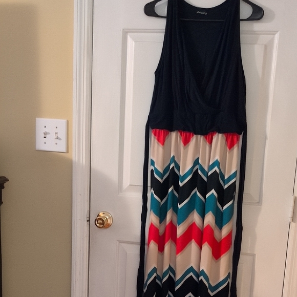 Dresses | Chevron Pattern Maxi Dress | Poshmark